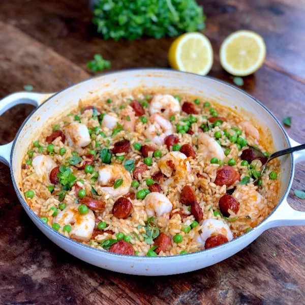 Prawn and Chorizo Risotto - Anna's Family Kitchen